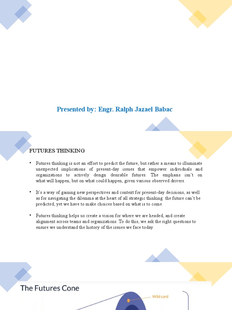Futures Thinking in Organizational Behavior | PDF | Career & Growth