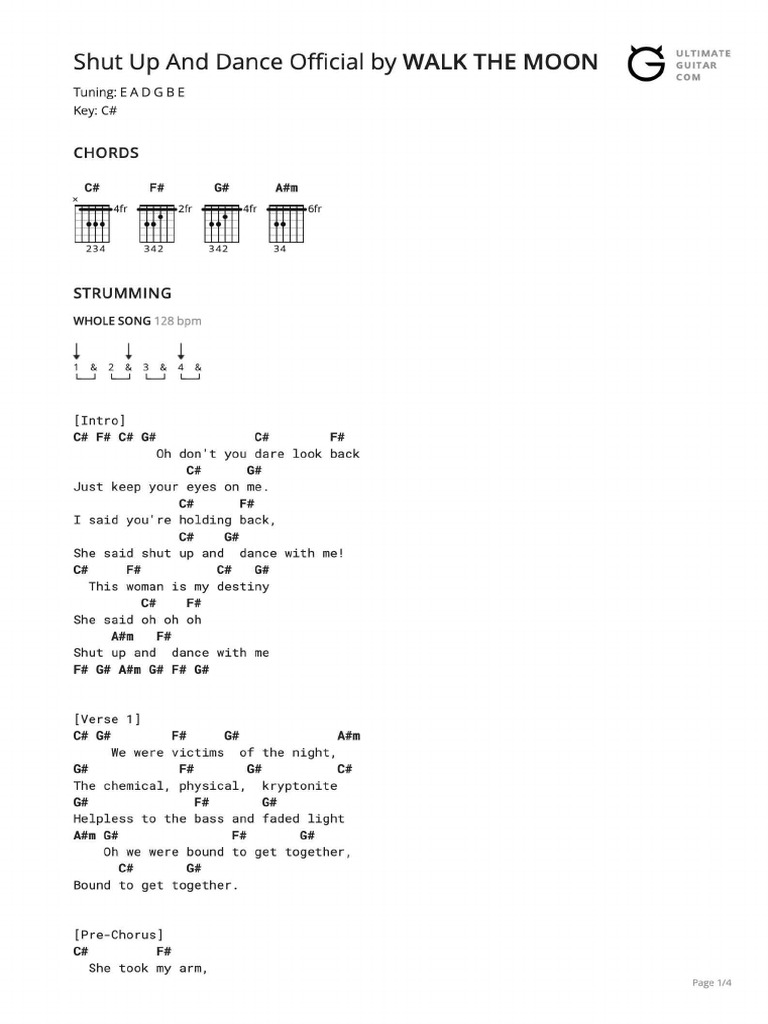 Shut Up and Dance Official | PDF