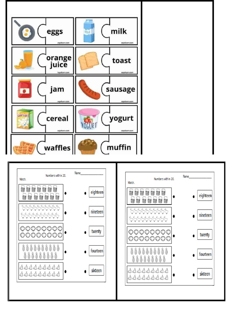 ENGLISH worksheet TK B 2020 yi | PDF