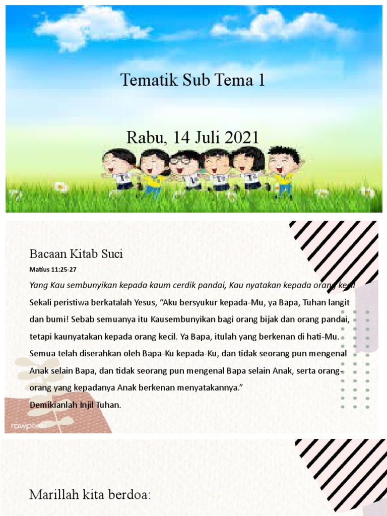 TEMA 1 Sb1 PB 1 | PDF | Kesehatan Holistik | Sains & Matematika