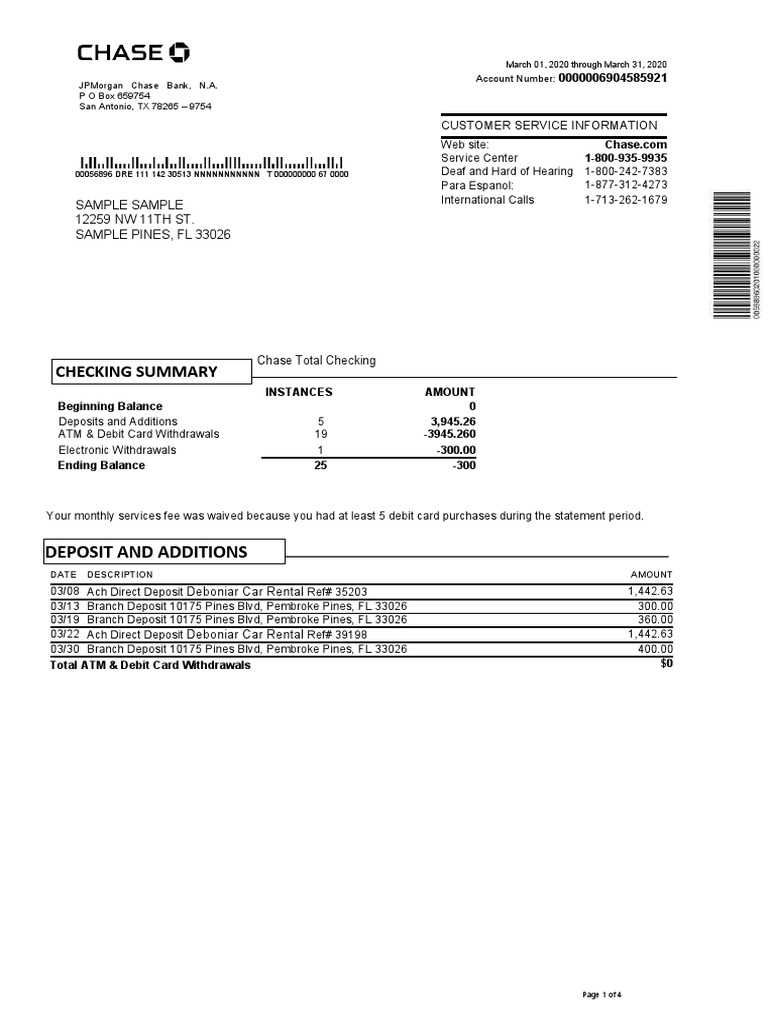 Chase Auto Template | PDF | Credit Card | Cheque
