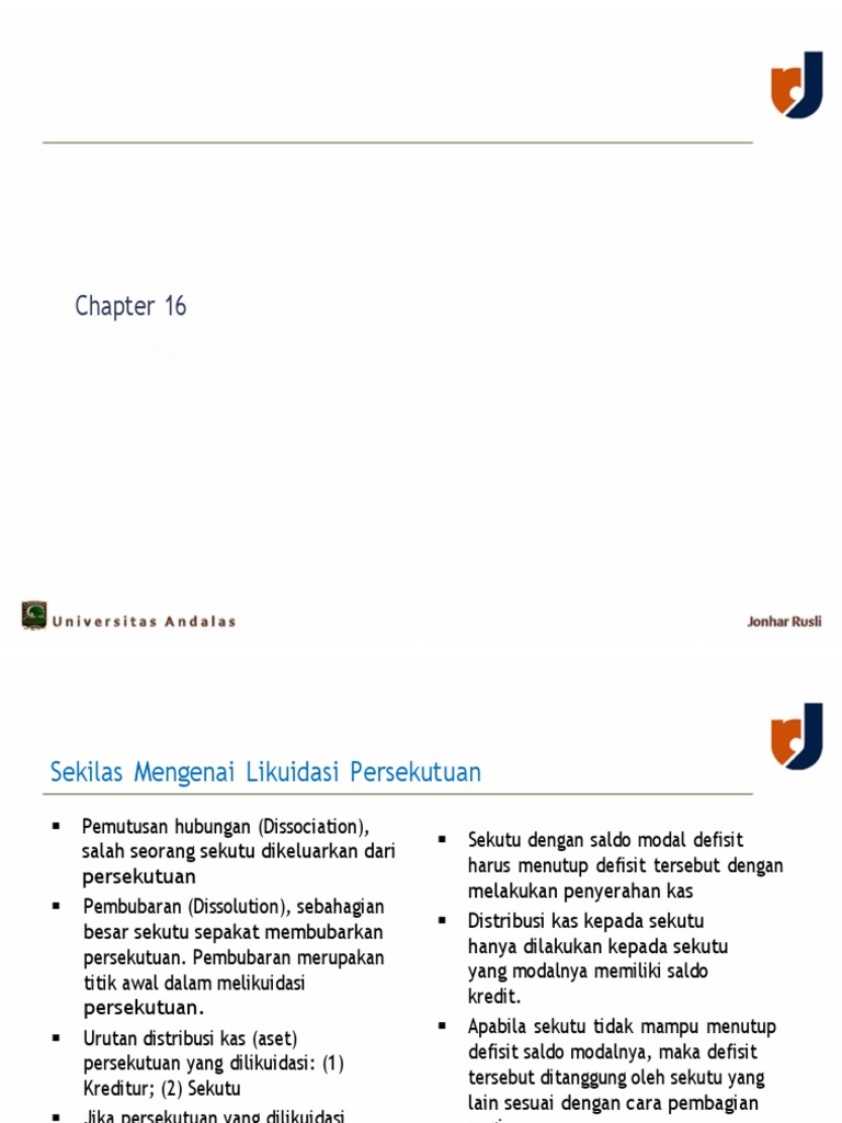 C16 Partnerships Liquidation | PDF