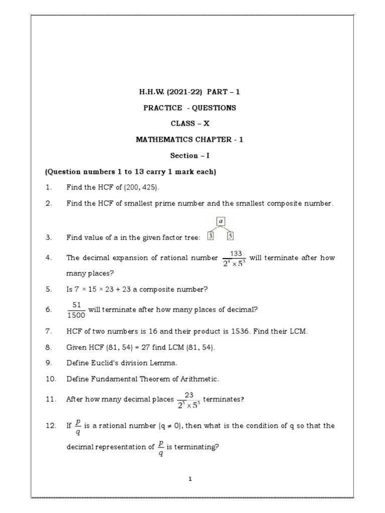 MATHS | PDF | Numbers | Factorization