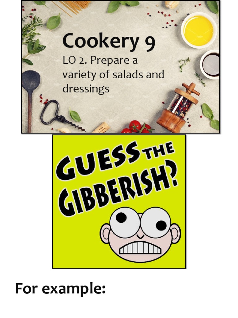 Factors To Consider in Salad Preparation | PDF | Salad | Cuisine