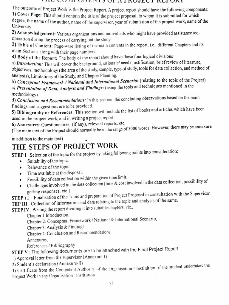 Sem 6 Project Work Guidelines | PDF | Methodology | Banks