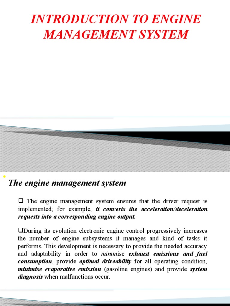 Engine Management System 3 Pdf Exhaust Gas Engines