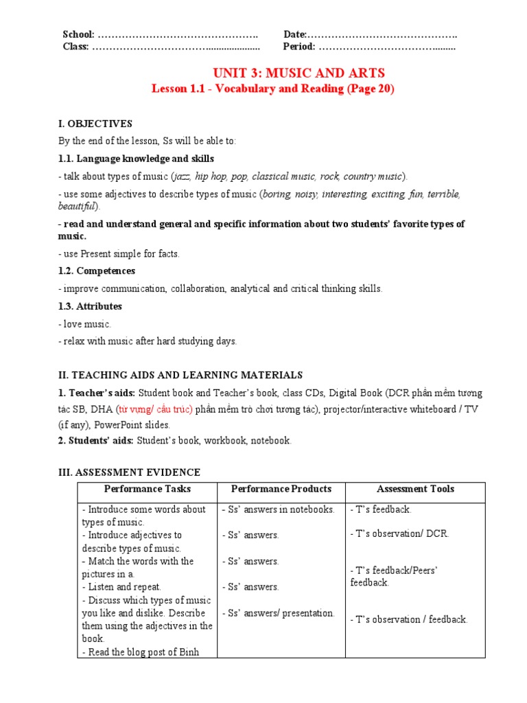 Unit 3 Lesson 1 Part 1 Vocabulary And Reading Pdf 0582