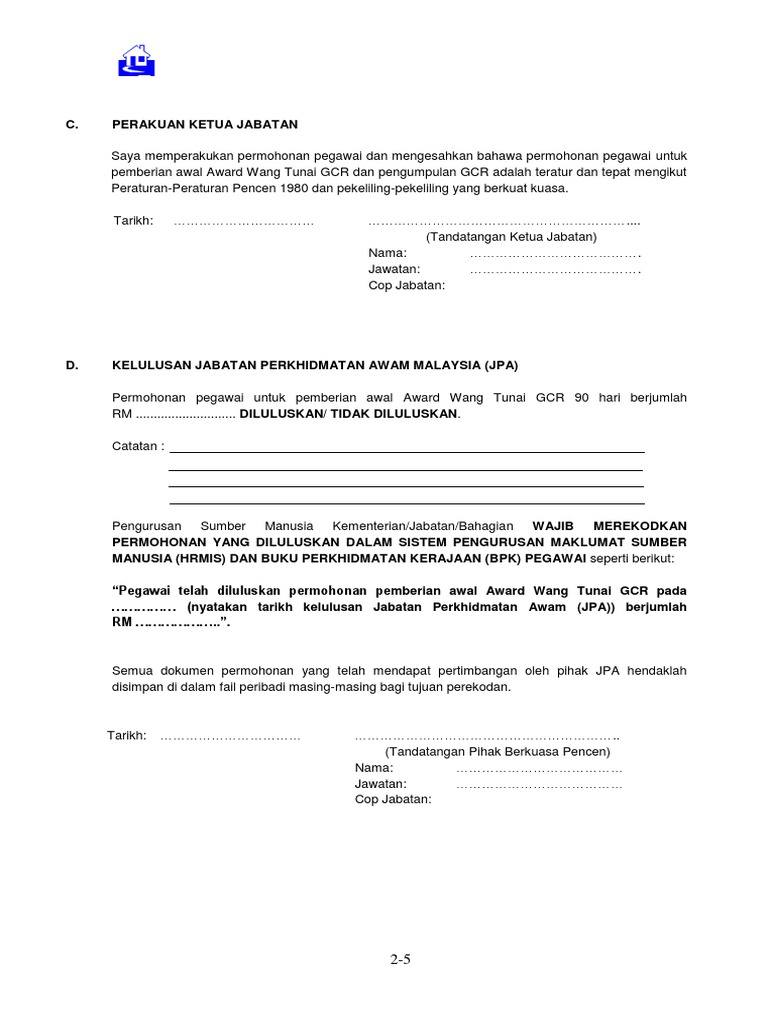 Borang Permohonan GCR Award Muka Surat 2 | PDF