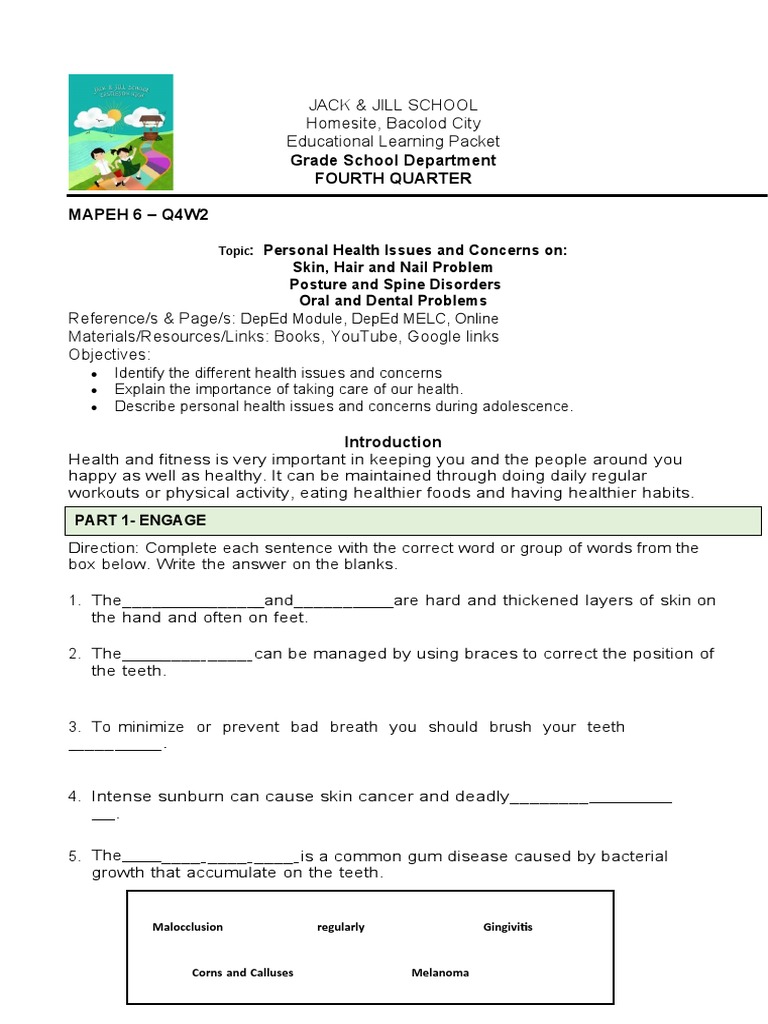 Health 6 W2 | PDF