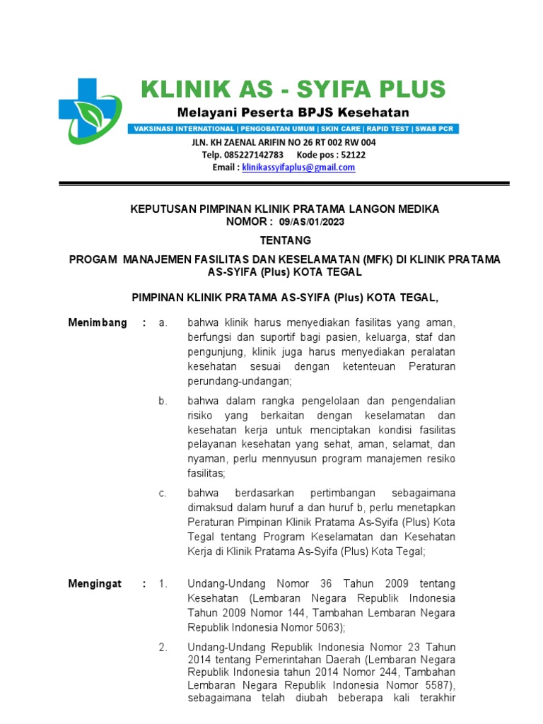 Program MFK As-Syifa | PDF | Sains & Matematika