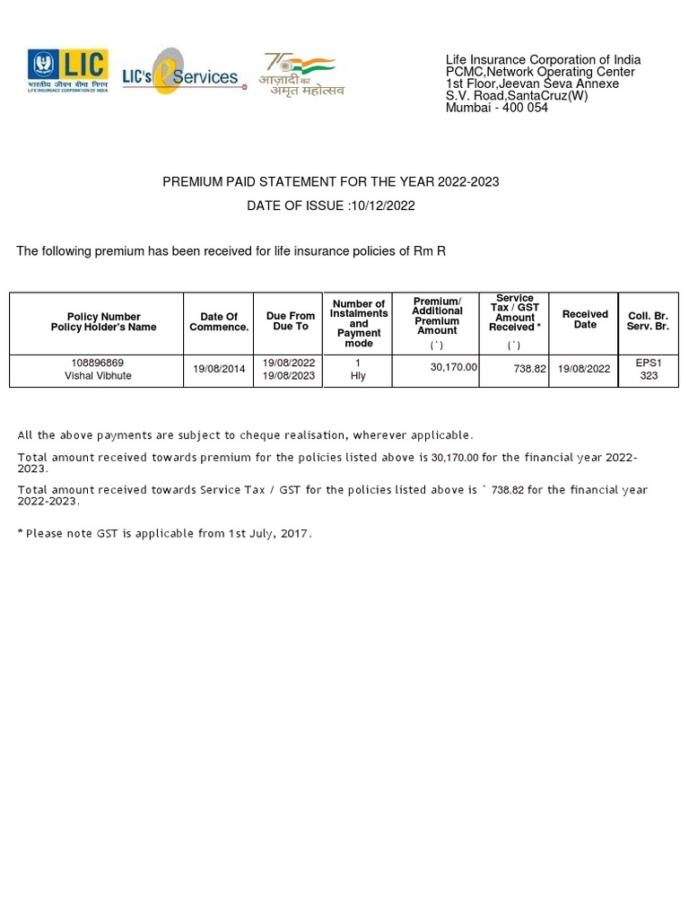 LIC Life Insurance-Vishal Vibhute | PDF | Business | Technology & Engineering