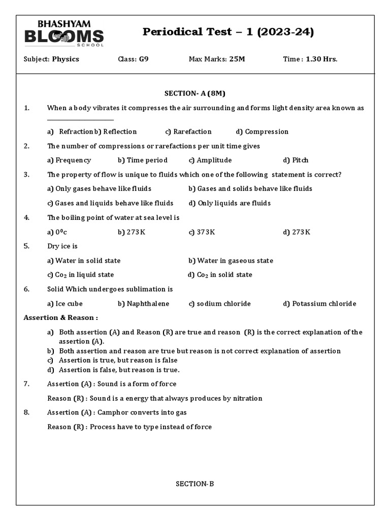 G9 Physics (1) | PDF