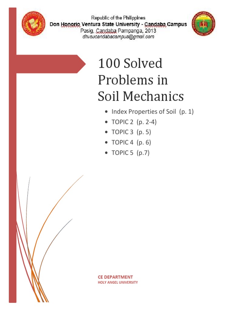 Soil Mechanics Sample | PDF | Geotechnical Engineering | Soil Mechanics Soil Mechanics Sample | PDF | Geotechnical Engineering | Soil Mechanics