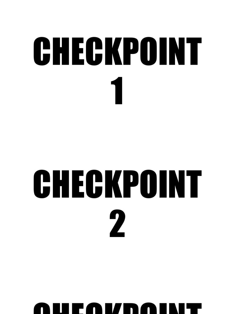 Checkpoint Merentas Desa | PDF