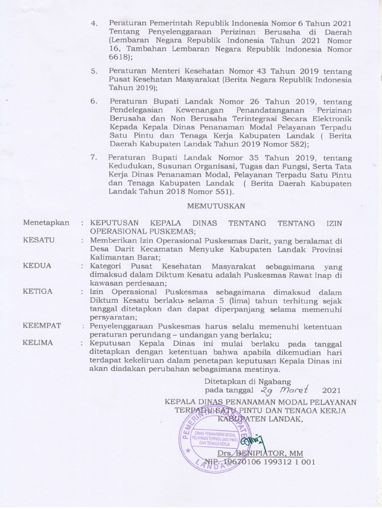 Sio Puskesmas Darit | PDF