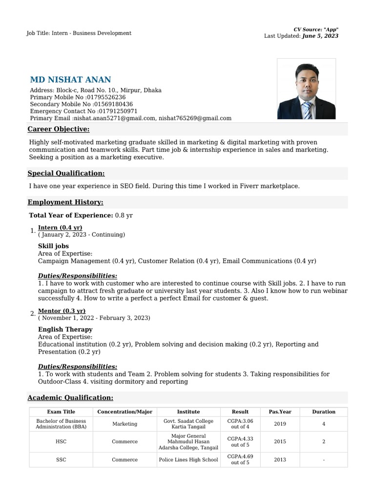 MD Nishat Anan | PDF