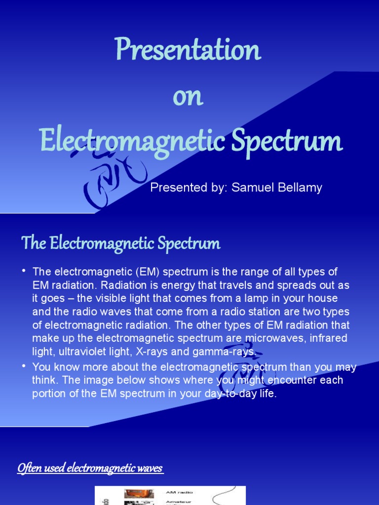 Understanding the Electromagnetic Spectrum | PDF | Electromagnetic ...