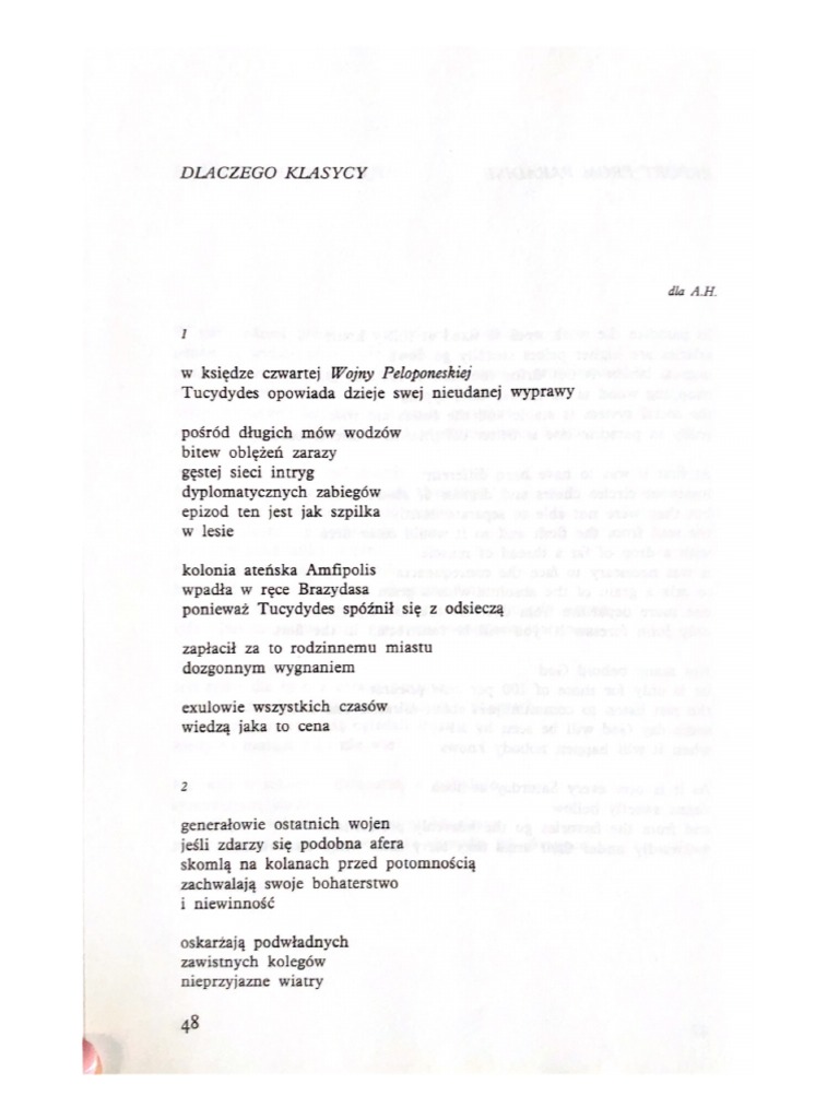 Z.Herbert Wiersze | PDF