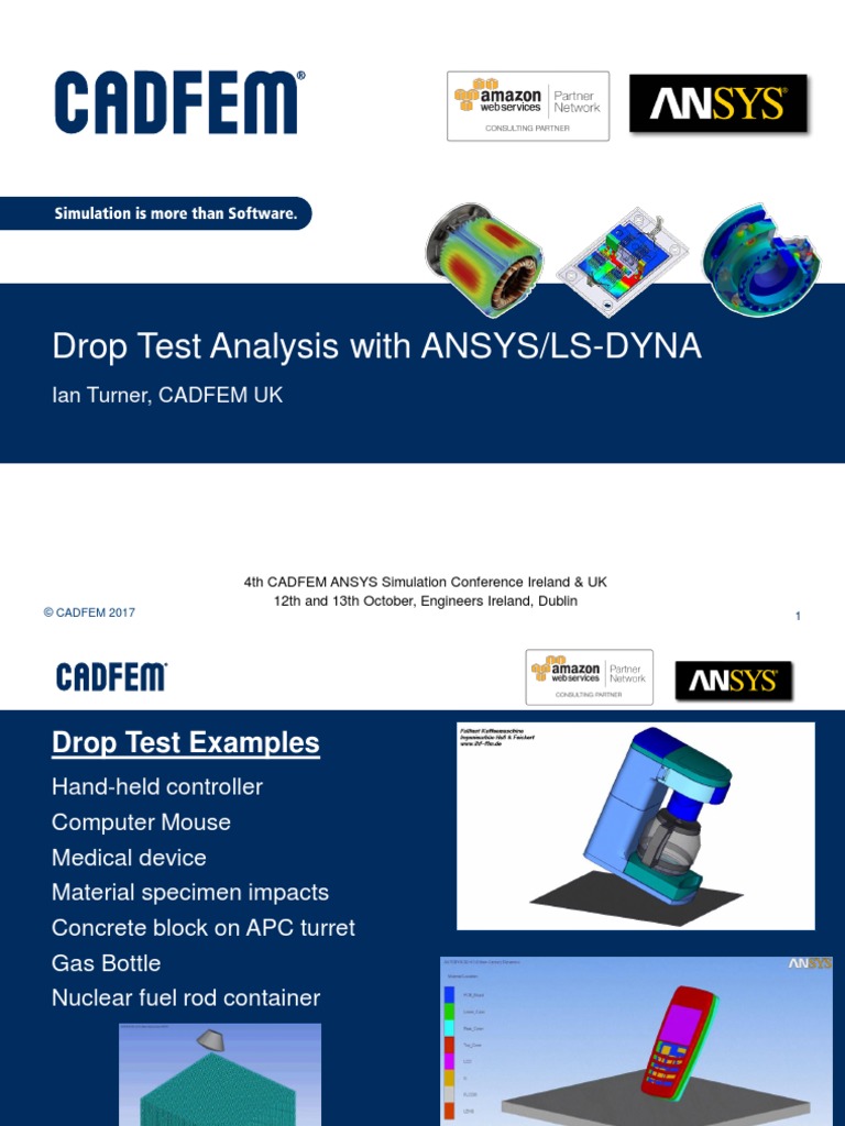 Drop Test Analysis With ANSYS - LS-DYNA (PDFDrive) | PDF