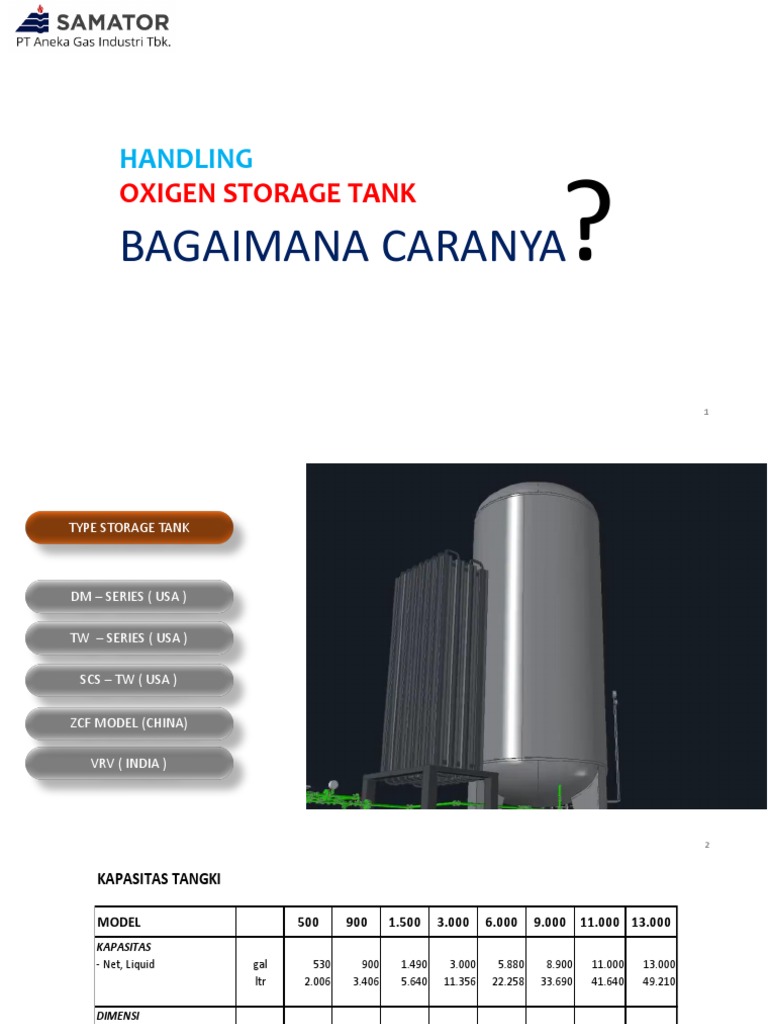 Materi Pelatihan K3 Handling Tangki OKSIGEN | PDF