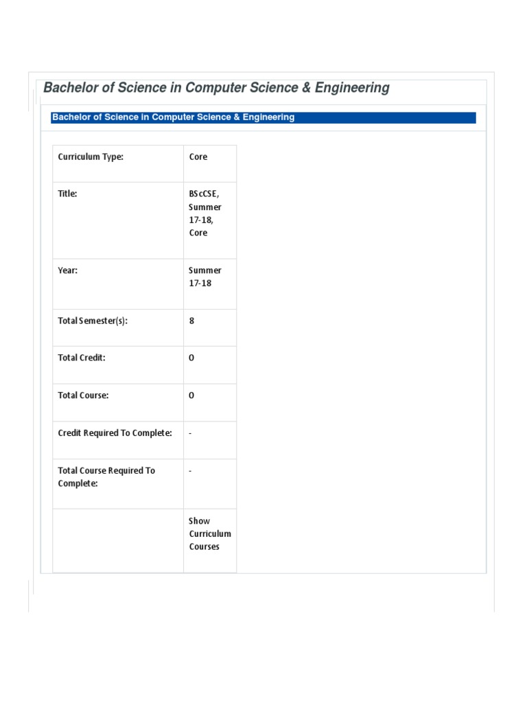 Cse Curriculum Pdf 