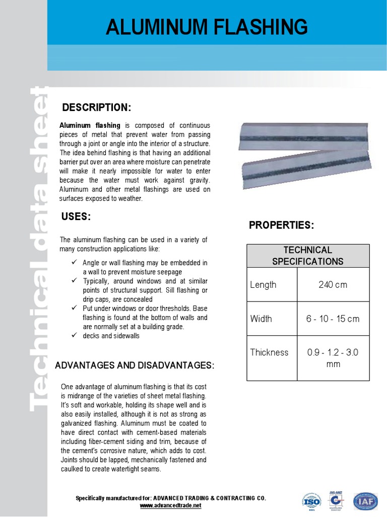 Aluminum Flashing | PDF