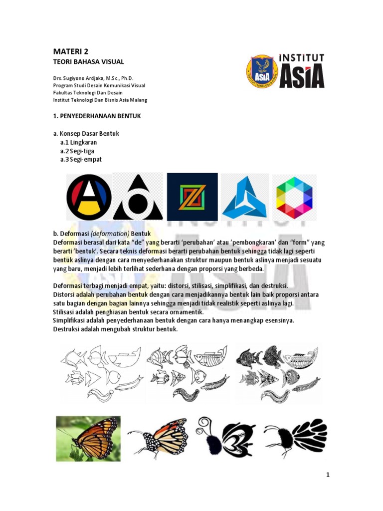 Materi 02 Bahasa Visual Dan Sign System | PDF