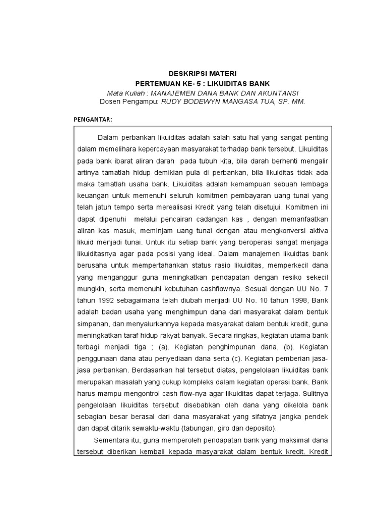 1.deskripsi Materi Dan Tugas Ke 5 | PDF