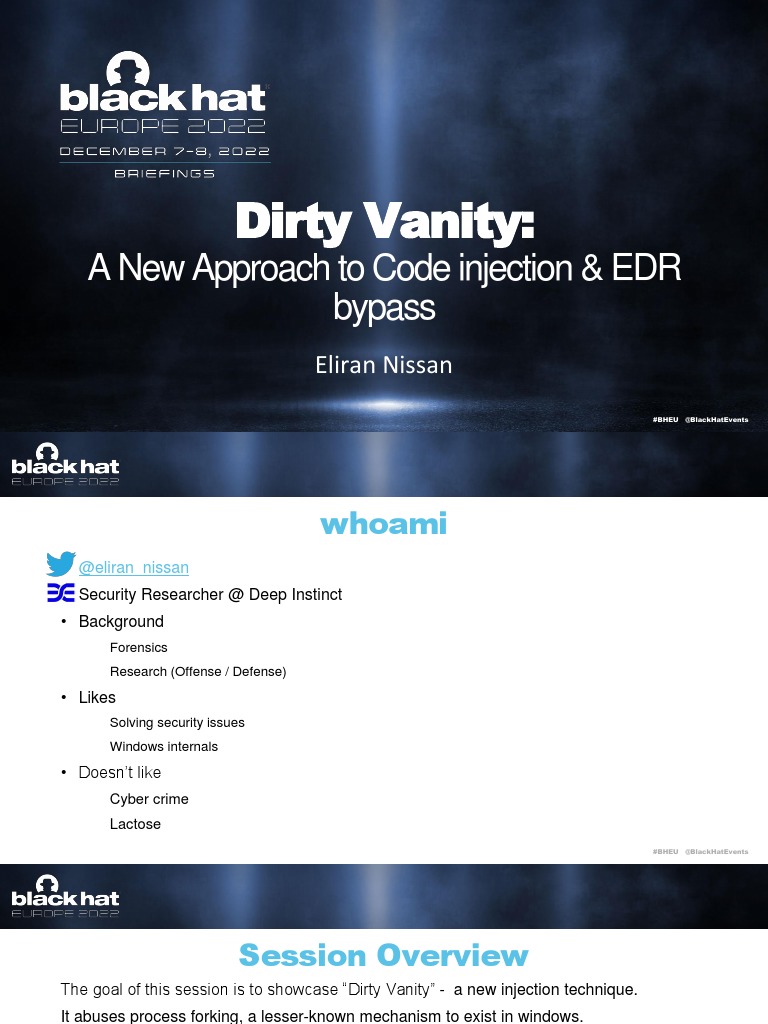 Code Injection & EDR Bypass Techniques | PDF | Software Engineering ...