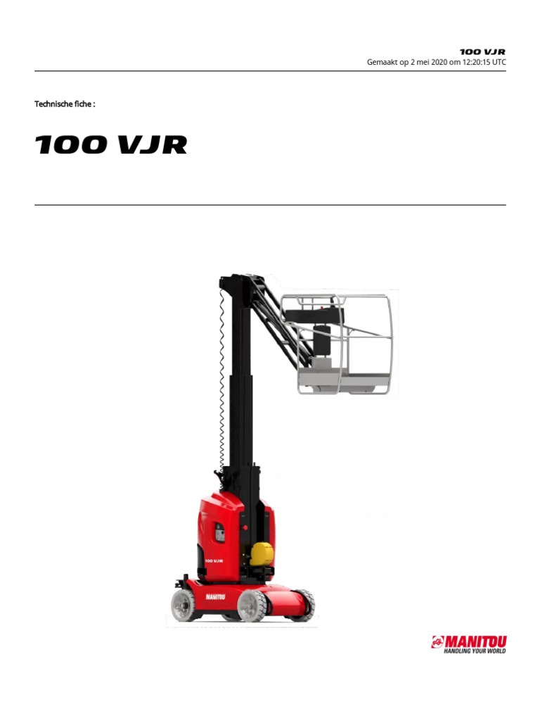 Technische Data - Manitou-100-VJR | PDF