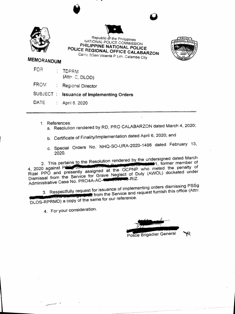 Grave Neglect of Duty AWOL | PDF | Affidavit | Evidence (Law)
