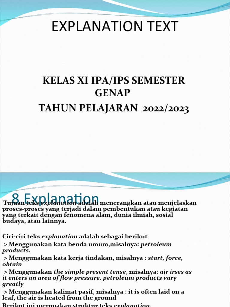 Explanation Text Ppt-1 | PDF | Chocolate | Cocoa Bean