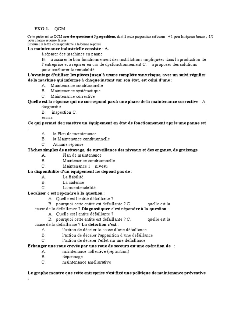 Maintenance Exam | PDF