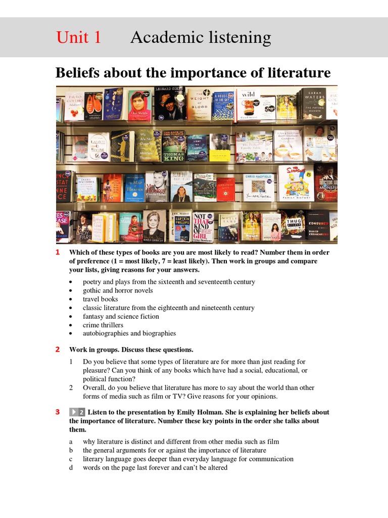 Life EAP Level 6 Listening U1 Worksheet | PDF