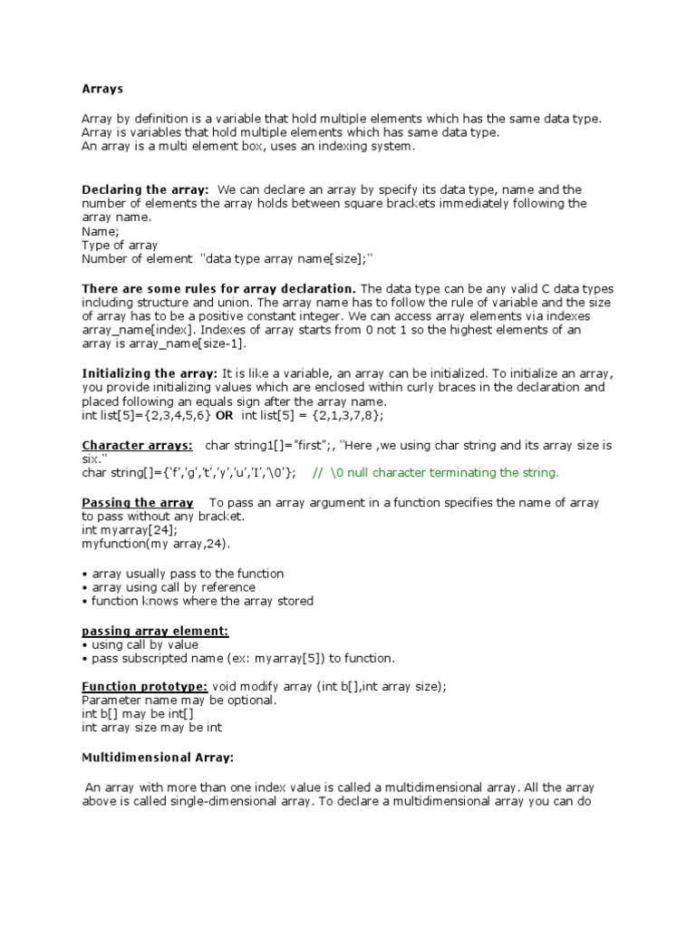 0 Null Character Terminating The String | PDF | Subroutine | Array Data Structure