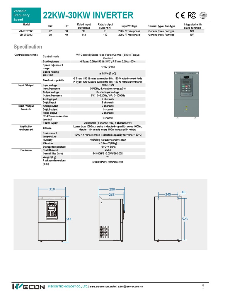 22KW-30KW Inverter | PDF | Mains Electricity | Power Inverter