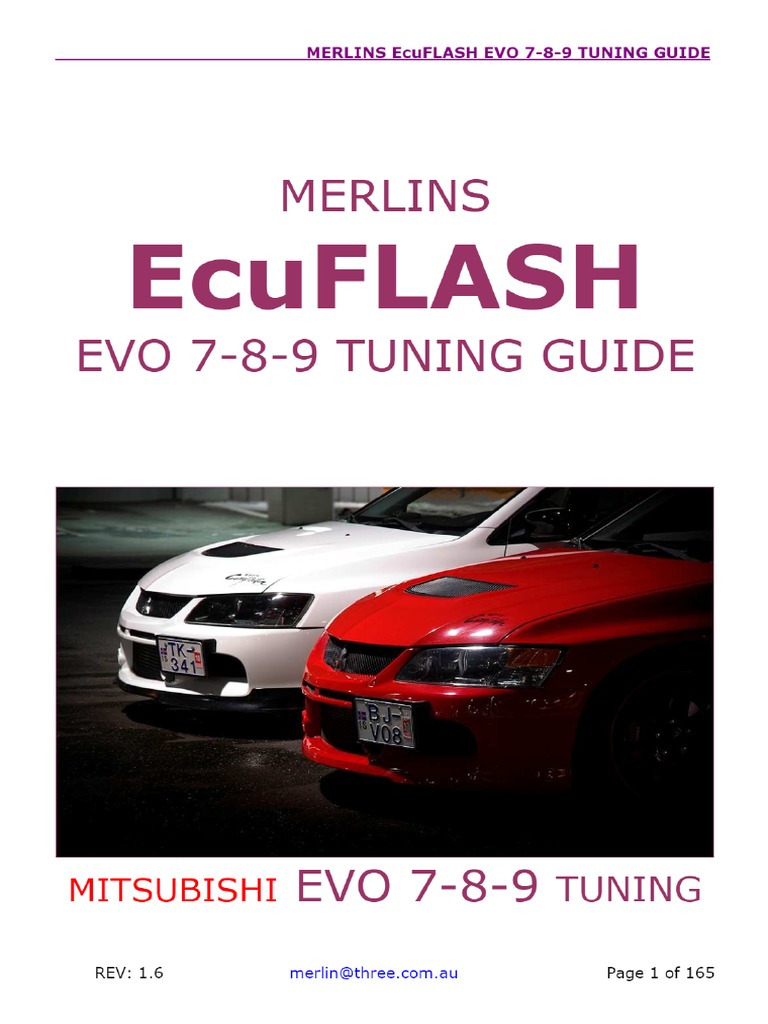 Guia de Ajuste Ecuflash Merlins Evo Ajuste Mitsubishi Evo. Guia de Ajuste Merlins Ecuflash Evo ...