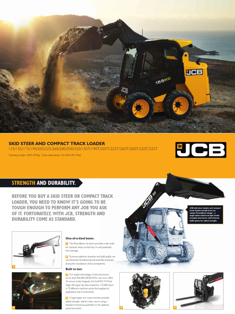 Skid Steer and Compact Track Loader: 135/155/175/190/205/225/260/280/300/330/150T/190T/205T/225T ...