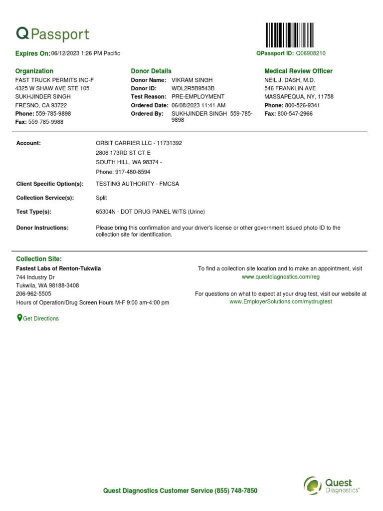 VIKRAM SINGH - Q PASSPORT | PDF