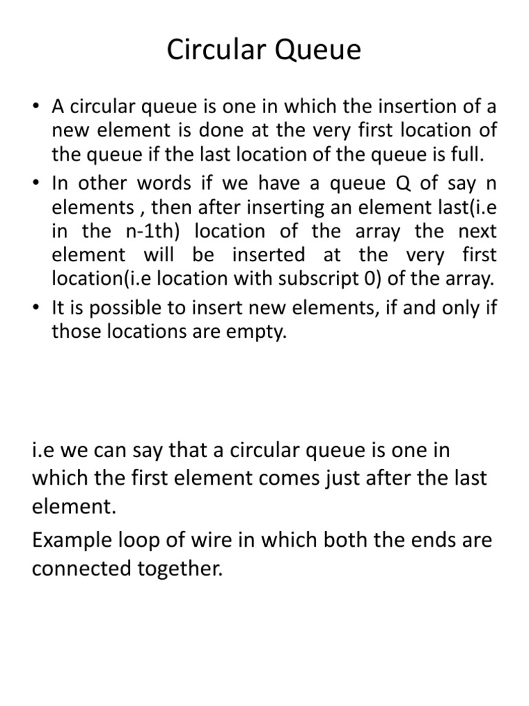Circular Queue | PDF