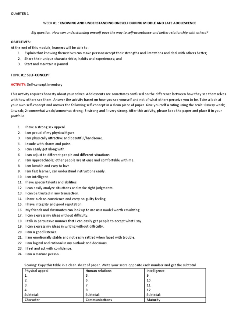 Perdev Q1 | PDF | Self-Improvement | Science & Mathematics