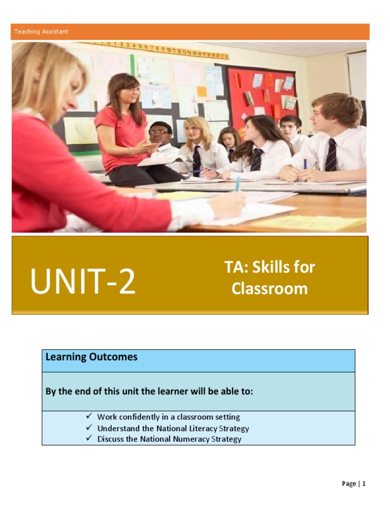 Unit 2 Skills For Classroom | PDF | Teachers | Literacy