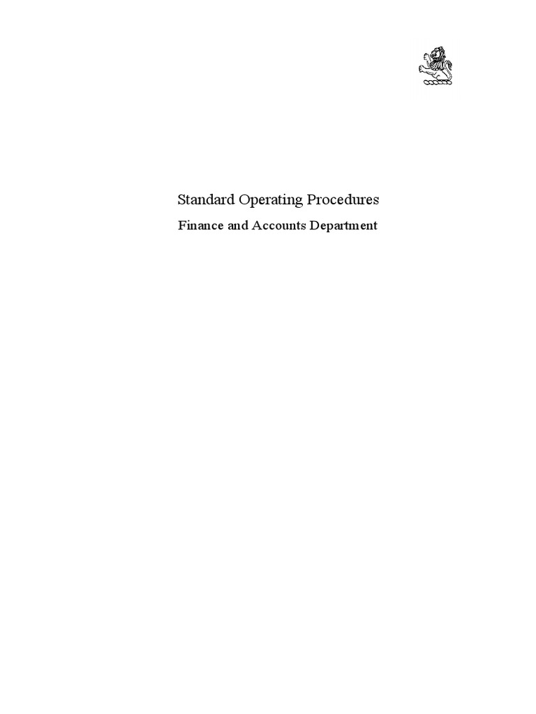 Finance Department Accounts Payable SOP | PDF