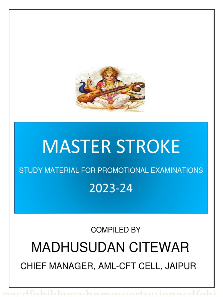 Master Stroke Booklet 2023-24 | PDF