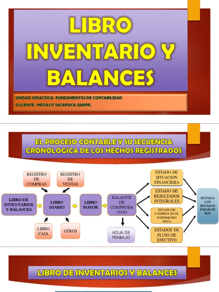 Libro de Inventario y Balances | PDF
