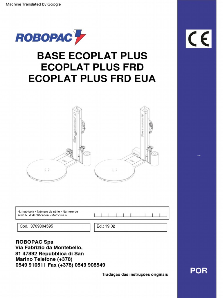 EcoPlat Plus User Manual | PDF | Embalagem e rotulagem | Informação
