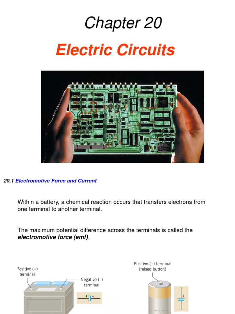 CHAPTER 20 Electric Circuits PDF | PDF | Electric Current | Series And ...