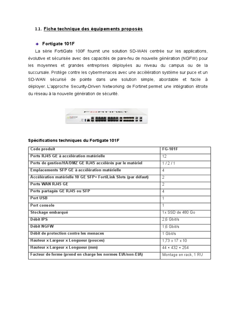 Fiche technique FG101F-C9200L-24 | PDF | Ethernet | I Pv6