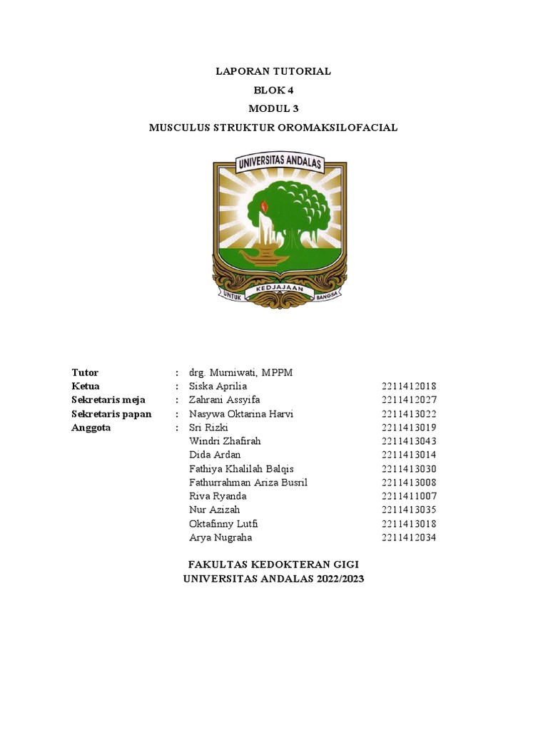 LAPORAN TUTORIAL Modul 3 Blok 4 | PDF