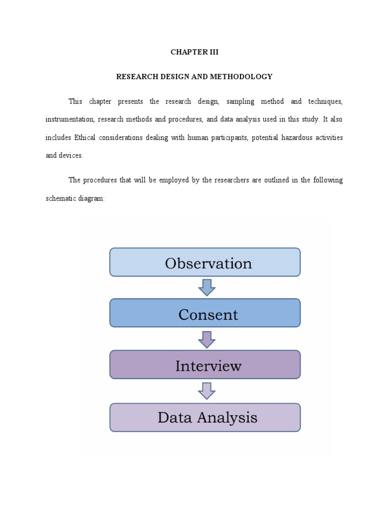 Chapter Iii | PDF | Methodology | Sampling (Statistics)